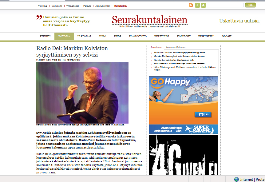 Seurakuntalainen.fi kokosi kuukaudessa yli sata tuhatta käyntiä ...