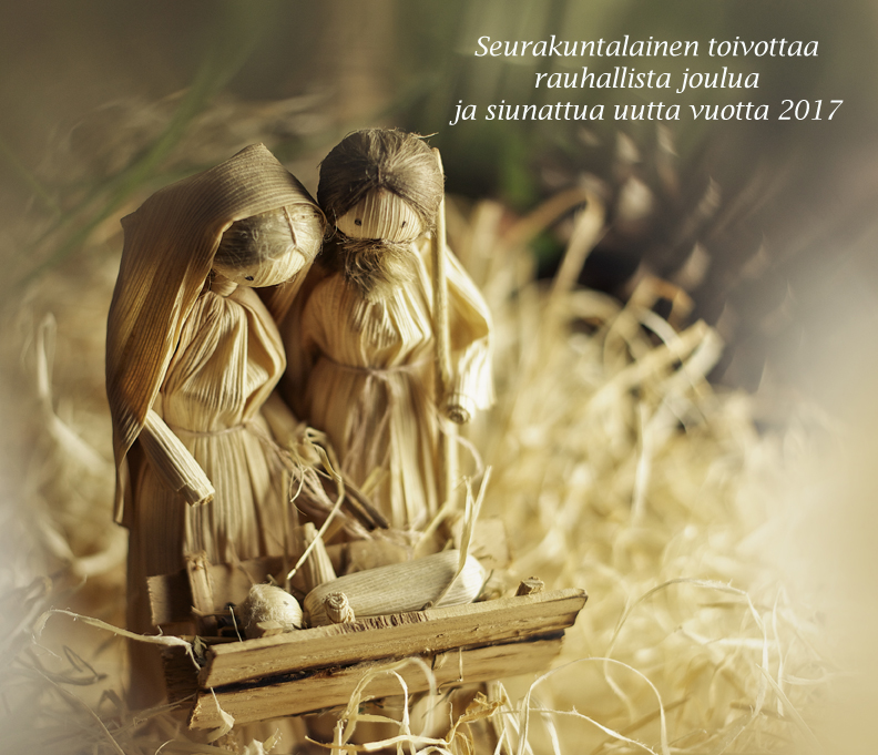 Seurakuntalainen toivottaa rauhallista joulua ja siunattua uutta vuotta ...
