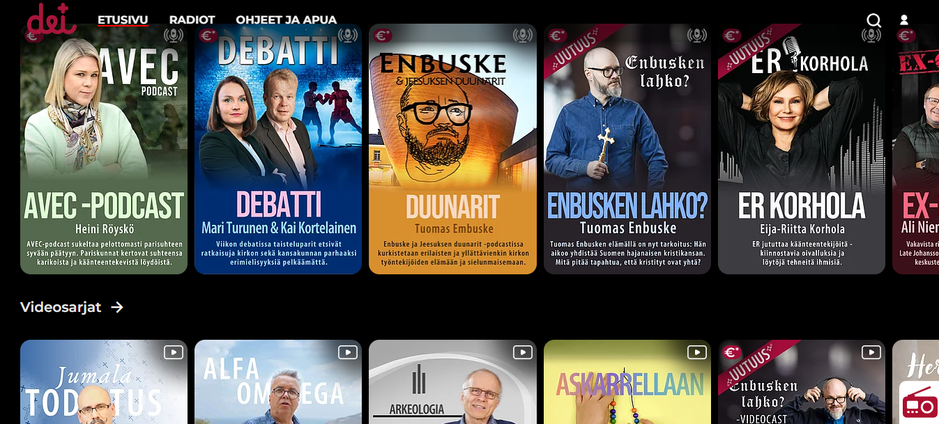 Radio Dei julkaisi täysin uudistetun Dei Plus -palvelun — näin kanava vastaa digiajan ...